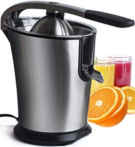 electric citrus juicer fruit machines – stainless steal electric citrus jucers machine fruit squeezer orange lemon lime electric citrus juicers extractor with anti – drip citrus press 300 watt motor