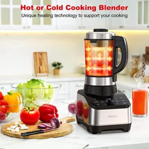 Galanz Multi Countertop Cooking Blender, 8 Preset Functions For Soup, Saute, Smoothies & Milkshake, 3 Speed Settings, 60Oz, LED Touch Control, 1000W, Black