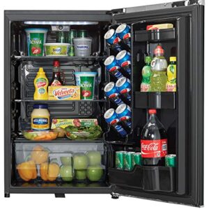 Danby DAR044A6MDB-6 4.4 Cu.Ft. Mini Fridge, Compact Refrigerator for Bedroom, Living Room, Bar, Dorm, Kitchen, Office, E-Star Rated with Door Lock, Black