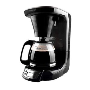 taurus| velvet digital| programmable digital coffee maker for 24 hours with permanent filter| (700 watts)| glass|black