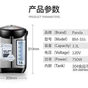 Panda Electric Hot Water Boiler and Warmer, Hot Water Dispenser, 304 Stainless Steel Interior (3.3 Liter, White)