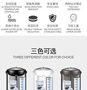 Panda Electric Hot Water Boiler and Warmer, Hot Water Dispenser, 304 Stainless Steel Interior (3.3 Liter, White)