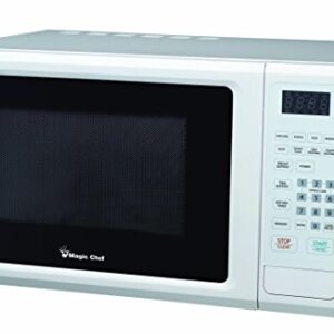 Magic Chef Cu. Ft Countertop Oven with Push-Button Door in White MCM1110W 1.1 cu.ft. 1000W Microwave