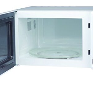 Magic Chef Cu. Ft Countertop Oven with Push-Button Door in White MCM1110W 1.1 cu.ft. 1000W Microwave