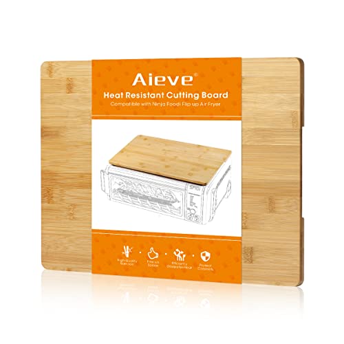 AIEVE Cutting Board Compatible with Ninja Foodie Air Fryer, Heat Resistant Air Fryer Accessories Bamboo Counter Protection Board Compatible with Ninja Foodi SP101 SP201 SP301 Air Fryer Toaster Oven