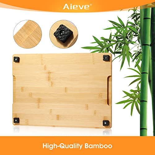 AIEVE Cutting Board Compatible with Ninja Foodie Air Fryer, Heat Resistant Air Fryer Accessories Bamboo Counter Protection Board Compatible with Ninja Foodi SP101 SP201 SP301 Air Fryer Toaster Oven