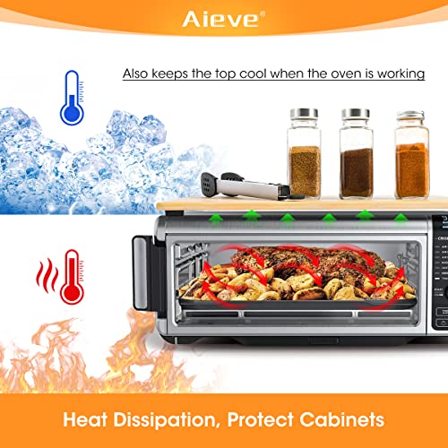 AIEVE Cutting Board Compatible with Ninja Foodie Air Fryer, Heat Resistant Air Fryer Accessories Bamboo Counter Protection Board Compatible with Ninja Foodi SP101 SP201 SP301 Air Fryer Toaster Oven