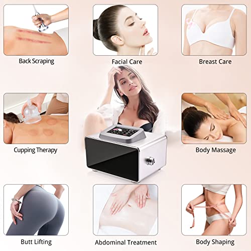 Yofuly Vacuum Therapy Machine, Butt Vacuum Therapy Machine with (1500mL/1800mL/2100mL) Buttock Cups, Vacuum Butt Lifting Machine with 24 Cups and 3 Gua Sha Handles | Upgraded Touch Screen