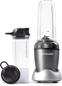 nutribullet pro 1000 single serve blender very powerful 1000 watts 7-piece set, gray (renewed)