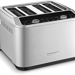 Cuisinart CPT-540 4-Slice Digital Motorized Toaster Bundle with Bamboo Tongs