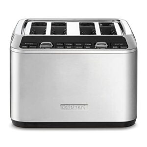 Cuisinart CPT-540 4-Slice Digital Motorized Toaster Bundle with Bamboo Tongs