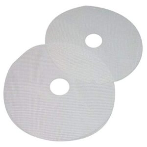 nesco ms-2-6 round mesh 15 1/2″ clean-a-screens, fits food dehydrators, white