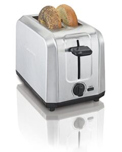 hamilton beach brushed stainless steel 2-slice toaster (22910)