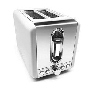 Toasters 2 Slice Best Rated Prime,Stainless Steel,Bagel Toaster - 6 Bread Shade Settings,Bagel/Defrost/Reheat/Cancel Function,1.5in Wide Slots, Removable Crumb Tray,for Various Bread Types (Sliver)