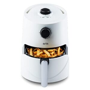 aria air fryers ccw-909 aria ceramic air fryer, 3qt, white