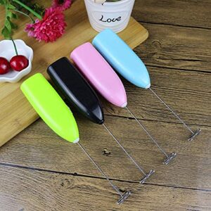 Milk Frother Handheld Mixer Foamer Coffee Maker Egg Beater Chocolate/Cappuccino Stirrer Mini Portable Blender Kitchen Whisk Tool（green)