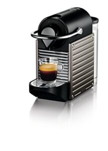 nespresso pixie original espresso machine by breville, titan