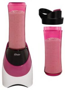 oster my blend blender 20 oz. plastic pink, white