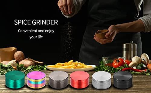 Shnlie Spice Grinder - Silver, 3inch