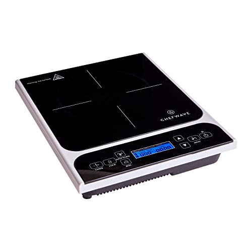 ChefWave 1800W Portable Induction Cooktop Burner, Single Burner Electric Cooktop with Digital Touch Sensor, Smart Induction Burner Compatible with Induction Cookware, Comes with Copper Frying Pan 10"