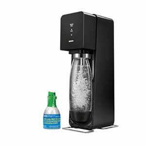 sodastream source sparkling water maker starter kit, black