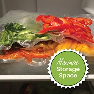 Four 6" X 50' Rolls of FoodVacBags Commercial Grade Vacuum Sealer Bags, FoodSaver Compatible, Sous Vide Cooking Storage Pouches