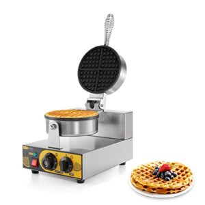 dyna-living commercial waffle maker electric waffle iron nonstick restaurant flip waffle cones maker machine waffle bowl maker for household bakeries snack bar 110v 1200w