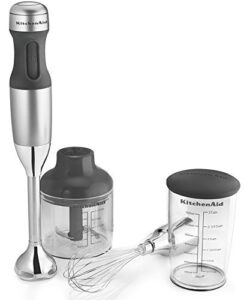 kitchenaid (renewed) rkhb2351cs 3-speed hand blender – silver