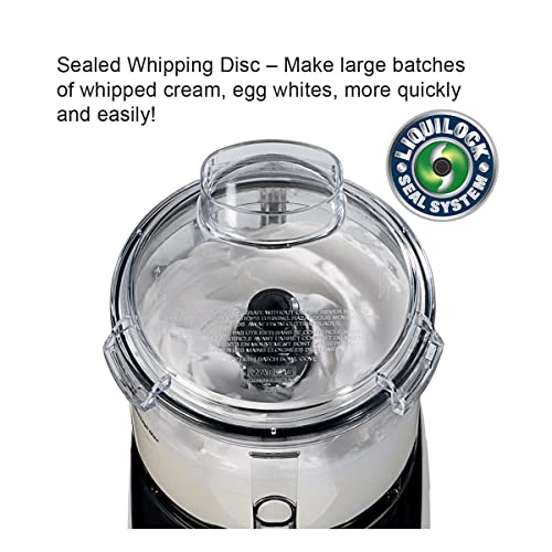 Waring Commercial WFP11SW LiquiLoc Space-Saving Batch Bowl Food Processor with LiquiLock Seal System, 2-1/2-Quart, Clear