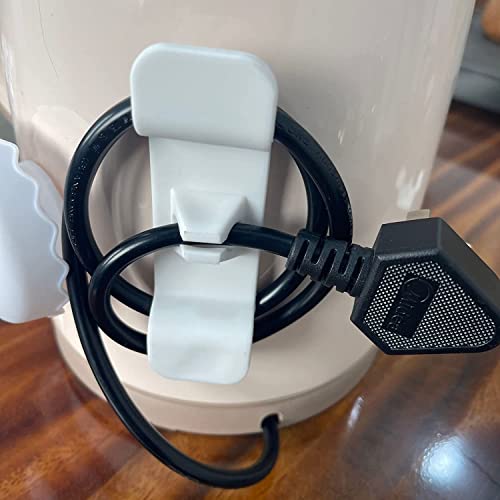 Cord Organizer Used to Stick on Kitchen Appliances, 4pcs Cord Wrapper for Small Home Appliances, Mixer, Blender, Coffee Maker, Pressure Cooker And Air Fryer (2 Black+2 White)