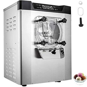 vevor commercial ice cream machine 1400w 20/5.3 gph hard serve ice cream maker with led display screen auto shut-off timer one flavors perfect for restaurants snack bar supermarkets