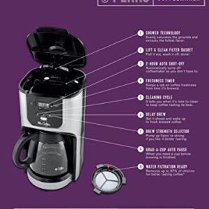 Mr. Coffee 12-Cup Programmable Coffee Maker with Brew Strength Selector