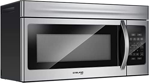 30 Inch Over-the-Range Microwave Oven, GASLAND Chef Over The Stove Microwave Oven with 1.6 Cu. Ft. Capacity, 1000 Watts, 120V, 13" Glass Turntable, 300 CFM in Stainless Steel, 13" Glass Turntable