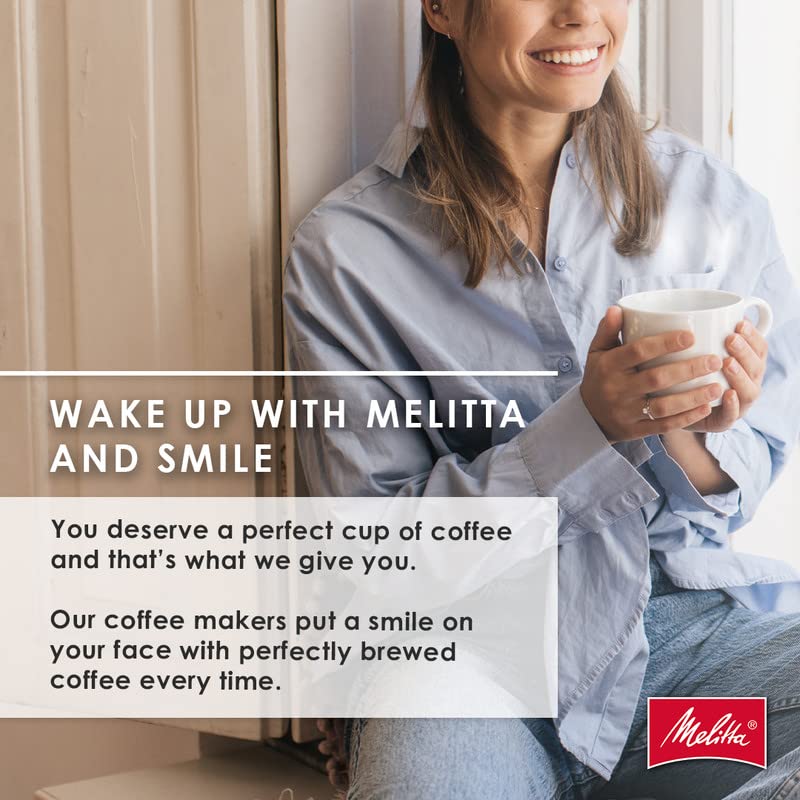 Melitta Vision Marble Black Drip Coffee Maker Luxe Automatic 12-Cup Programmable Coffee Maker