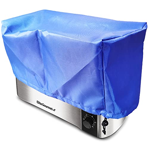 Slice Toaster Cover, Waterproof, Easy Care Small Appliance Jacket Bread Toast Machine Dust Cover Compatible for Elite Gourmet ECT-3100 Long Slot 4 Slice Toaster