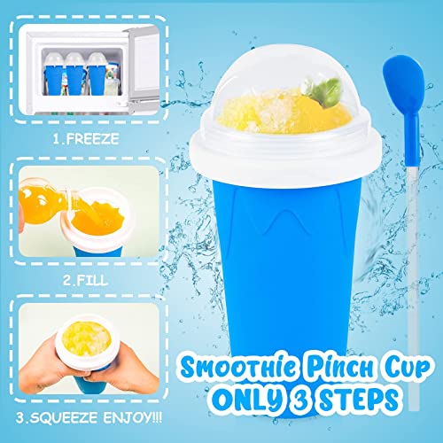 Slushy Cup,Slushie Maker Cup, TIK TOK Quick Frozen Magic Cup,DIY Homemade Squeeze Ice Cup(Green)