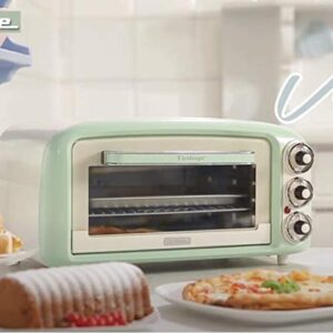 Ariete Vintage 1380 Watt 440 Degree 18 Liter Electric Kitchen Countertop Toaster Oven with 60 Minute Timer, Beige