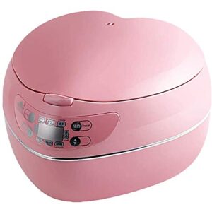 peach heart-shaped rice cooker, smart 300w rice cooker, 1.8l, 1-3 people, non-stick pan, constant temperature insulation,pink