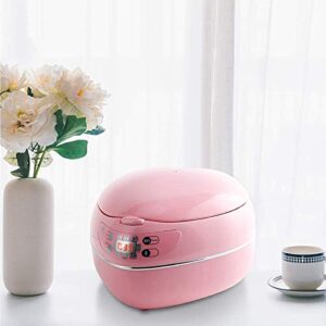 Peach Heart-Shaped Rice Cooker, Smart 300W Rice Cooker, 1.8L, 1-3 People, Non-Stick Pan, Constant Temperature Insulation,Pink