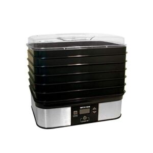 weston 75-0401-w 6 tray digital dehydrator, silver