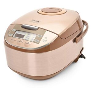 aroma housewares arc-6106 aroma professional 6 cups uncooked rice, slow cooker, food steamer, multicooker, champagne