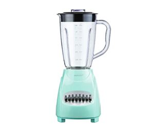 brentwood jb-220bl 12-speed blender, plastic jar (blue), 50oz