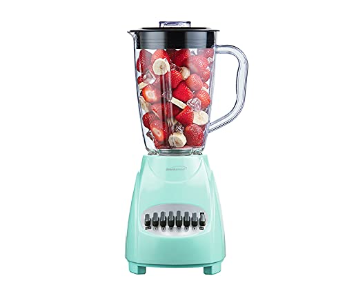 Brentwood JB-220BL 12-Speed Blender, Plastic Jar (Blue), 50oz