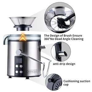 Juicer Machines, Kognita LCD Monitor 1100W Centrifugal Juicer with 3'' Big Mouth Feed Chute, Anti-drip, Tainless-steel Filter Easy Clean Included Brush