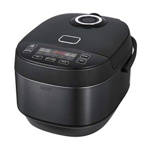 crux 20 cup induction rice cooker, multi-cooker, food steamer, slow cooker, stewpot, easy one-pot healthy meals, dishwasher safe non-stick bowl, black, one size