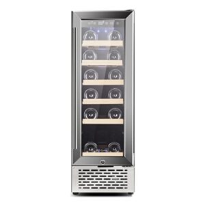 Old Canal VINERIE 18 Bottles Wine Cooler Refridgerators, Freestanding Fridge with QUIET Cooling Technology & Tempered Glass Door, 41F-71.6F Digital Temperature Control