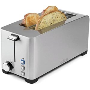 Salton ET1817 Long Slot, 4 Slice Toaster, Silver