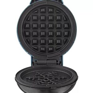 Snowflake Mini Waffle Maker Metallic Blue