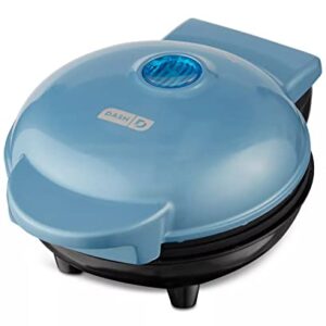 Snowflake Mini Waffle Maker Metallic Blue