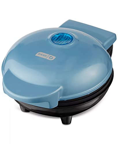 Snowflake Mini Waffle Maker Metallic Blue